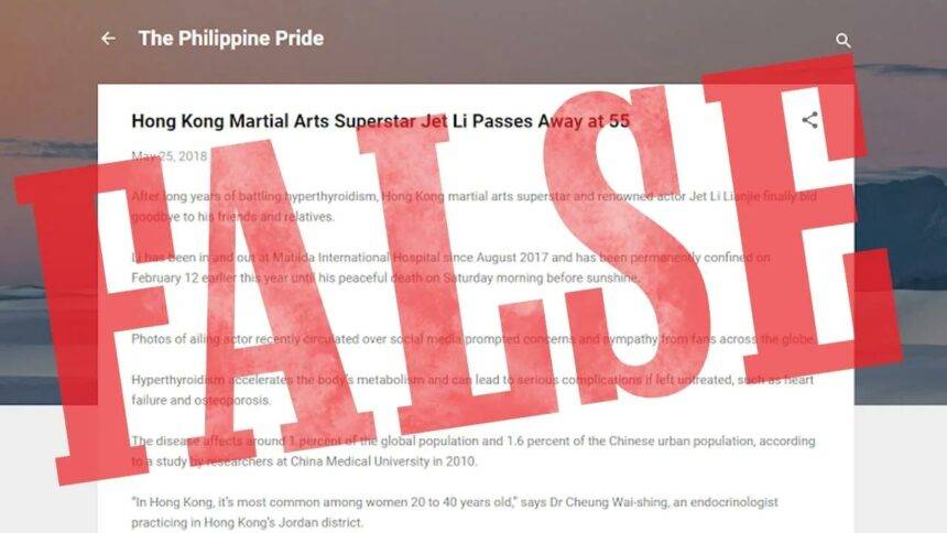 Is Jet Li Still Alive in 2023? Chinese Film Actor's Funeral Rumours ...